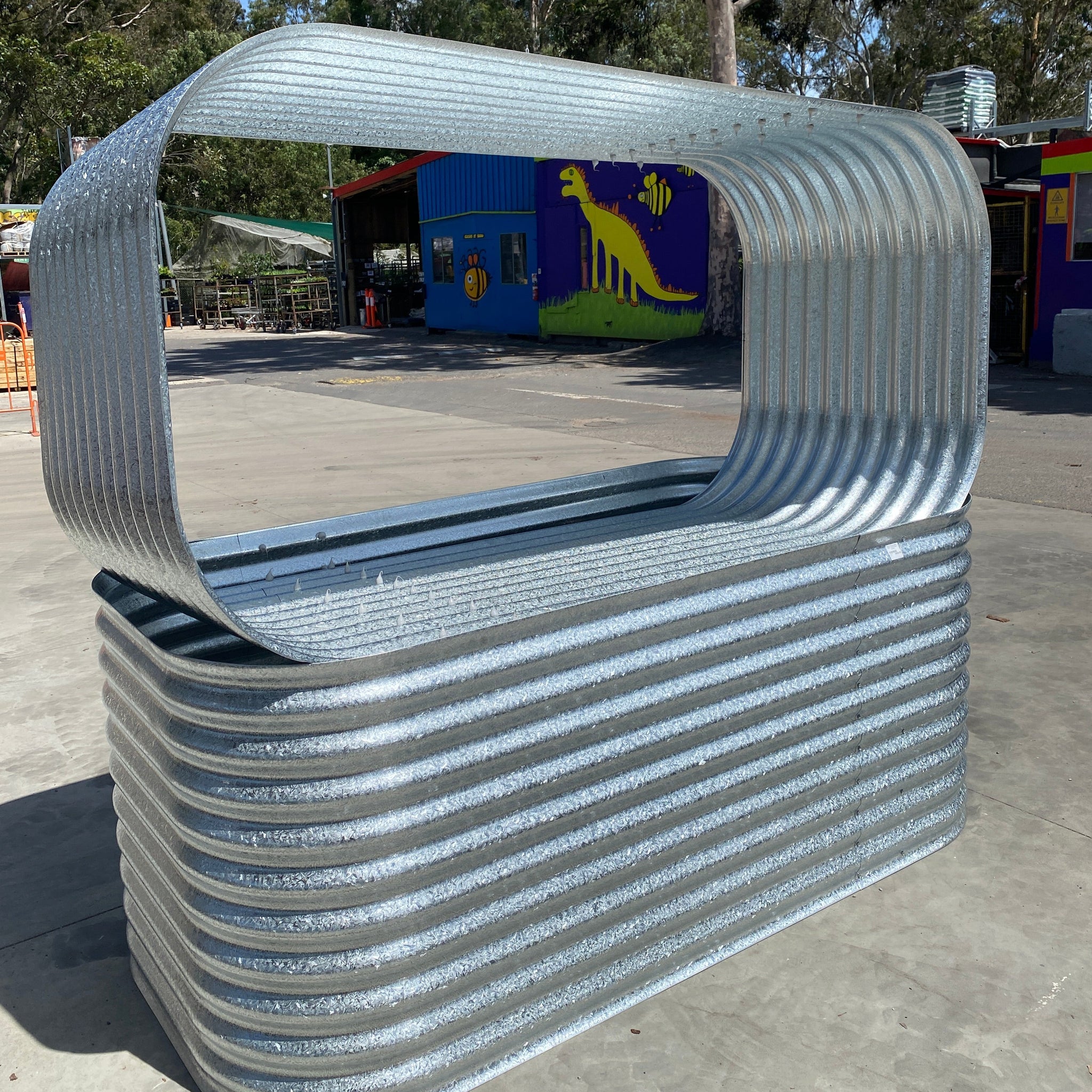 Raised Garden Bed Modular 2000mm x 1000mm x 830mm Galvanised 2 ...