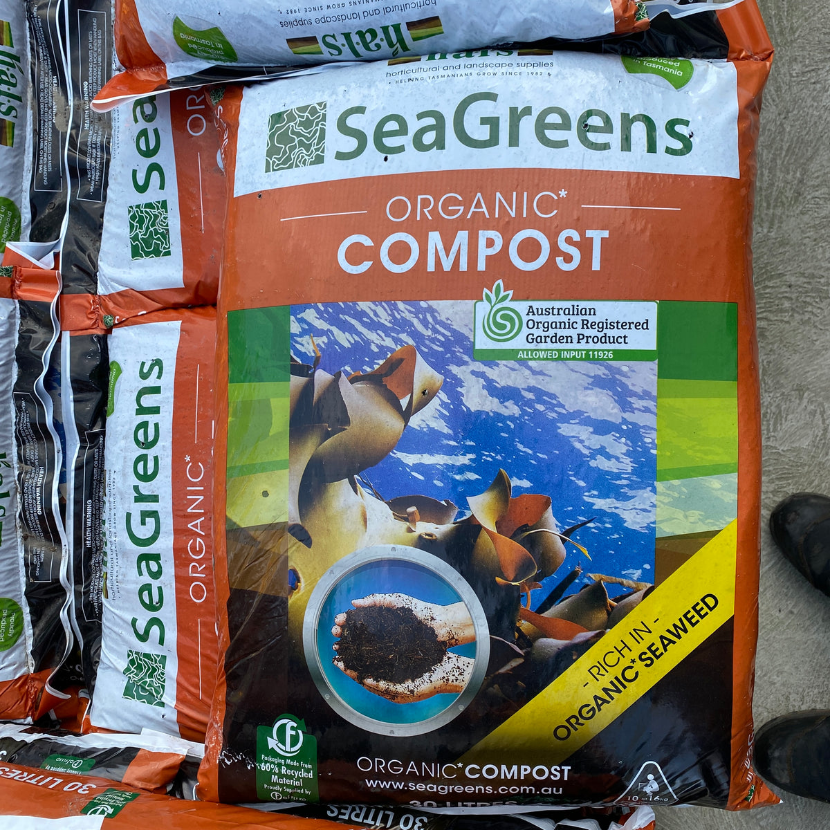 HALS SeaGreens Organic Compost 30 litre – Bulleen Art and Garden