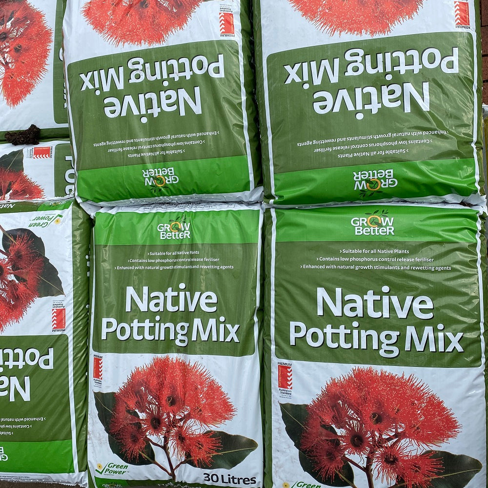 Grow Better Native Potting Mix 30 litre – Bulleen Art and Garden