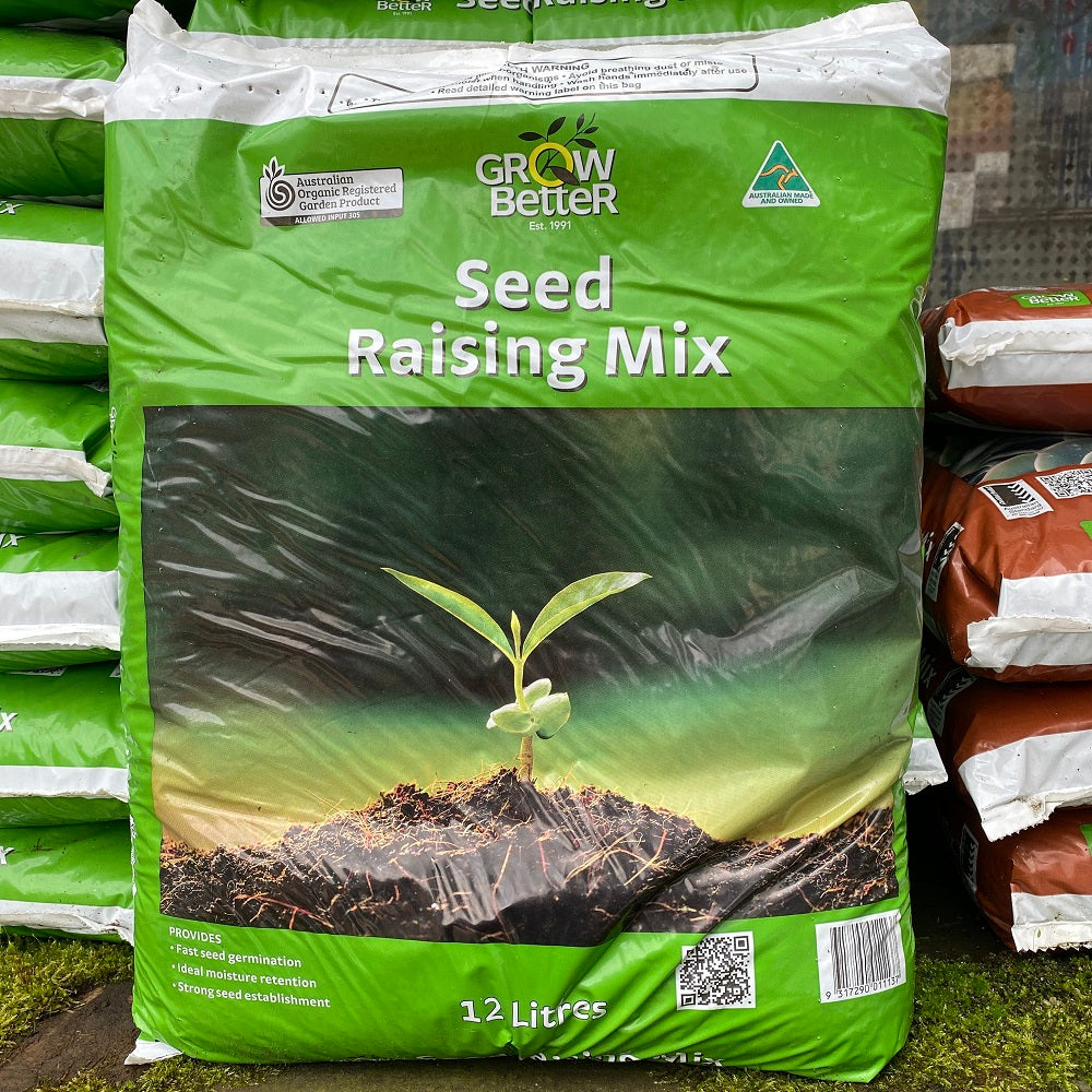 Grow Better Seed Raising Mix 12 litre – Bulleen Art and Garden