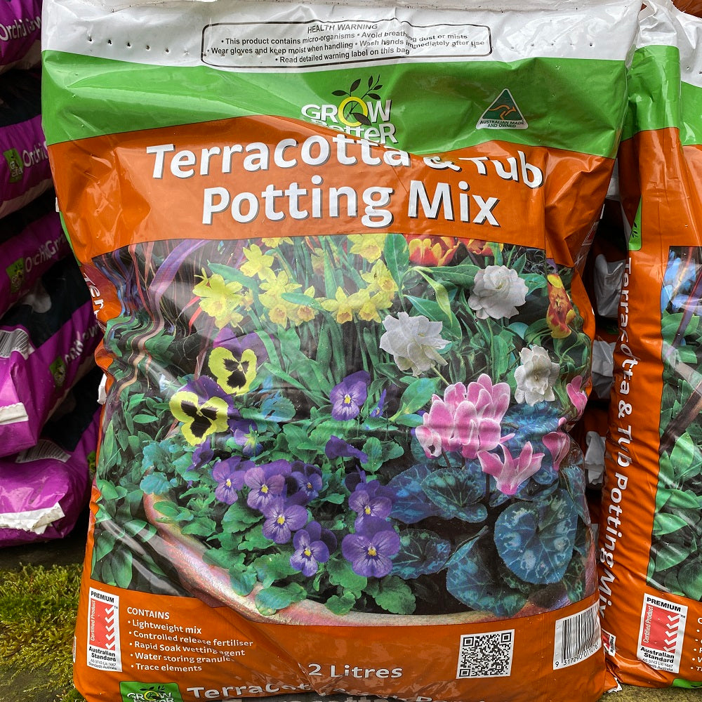Grow Better Terracotta & Tub Mix 12 litre – Bulleen Art and Garden